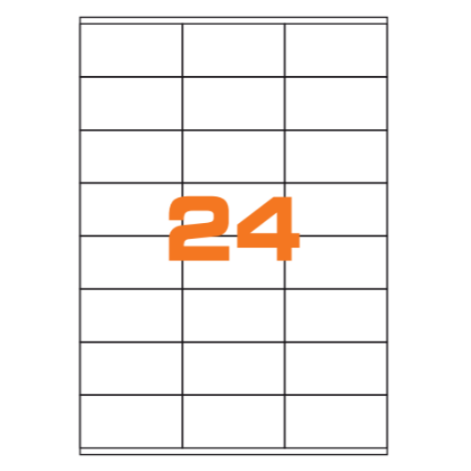 Etichette fogli A4 formato 70x36 con margini